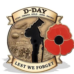 独立站 D-DAY 80th Anniversary Commemorative Badge纪念章胸针-阿里巴巴