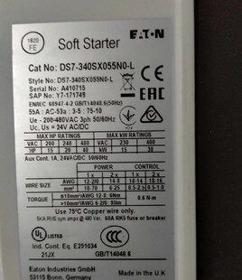 全新ETN伊顿软启动器 DS7-340SX055N0-L现货实拍议价-阿里巴巴