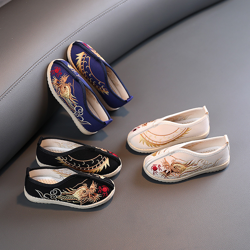 Boys hanfu shoes chinese folk dance shoes kung fu uniforms wushu ...