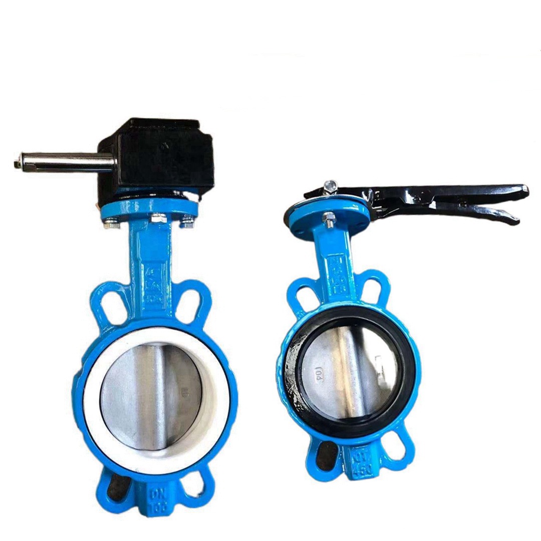 D371X-10Q软密封中线对夹涡轮蝶阀D71F四氟座手动铸钢体球磨板阀-阿里巴巴