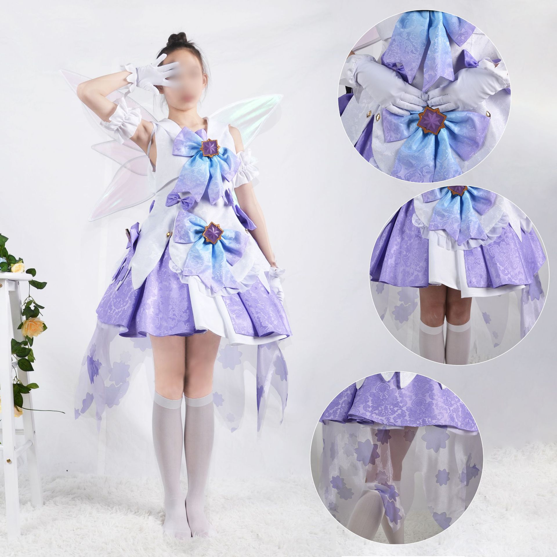 北水商贸王者荣耀cos时之愿境cos紫色瑶cosplay游戏动漫少女服装-阿里巴巴