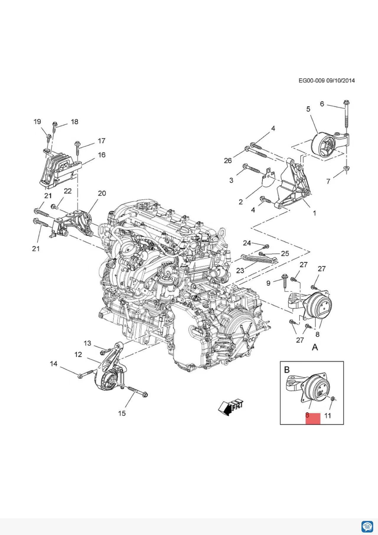 22744337 1331210适用于新君越君威迈锐宝 发动机脚胶 变速箱脚胶-阿里巴巴