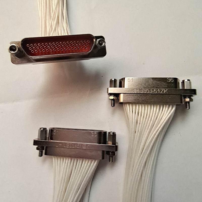 51芯弯插PCB板使用矩形连接器插座J30J-51ZKWP7 J30J-51ZKW锦宏牌-阿里巴巴