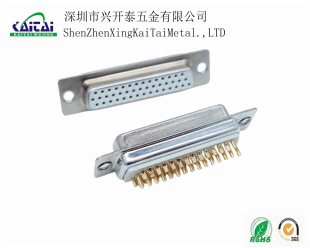 D-SUB系列 DB44PIN 母头 连接器HDB44实芯 车针全金 DB44公母头-阿里巴巴