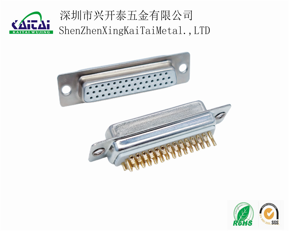 D-SUB系列 DB44PIN 母头 连接器HDB44实芯 车针全金 DB44公母头-阿里巴巴