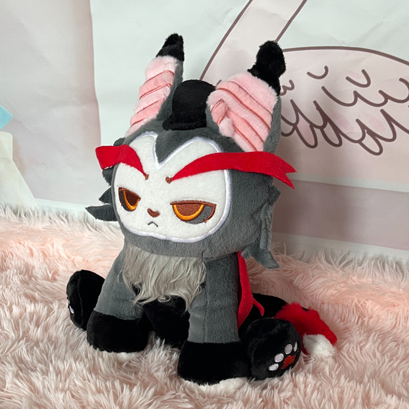 跨境新款husk meow plush 地狱客栈哈斯克猫咪毛绒公仔玩偶-阿里巴巴