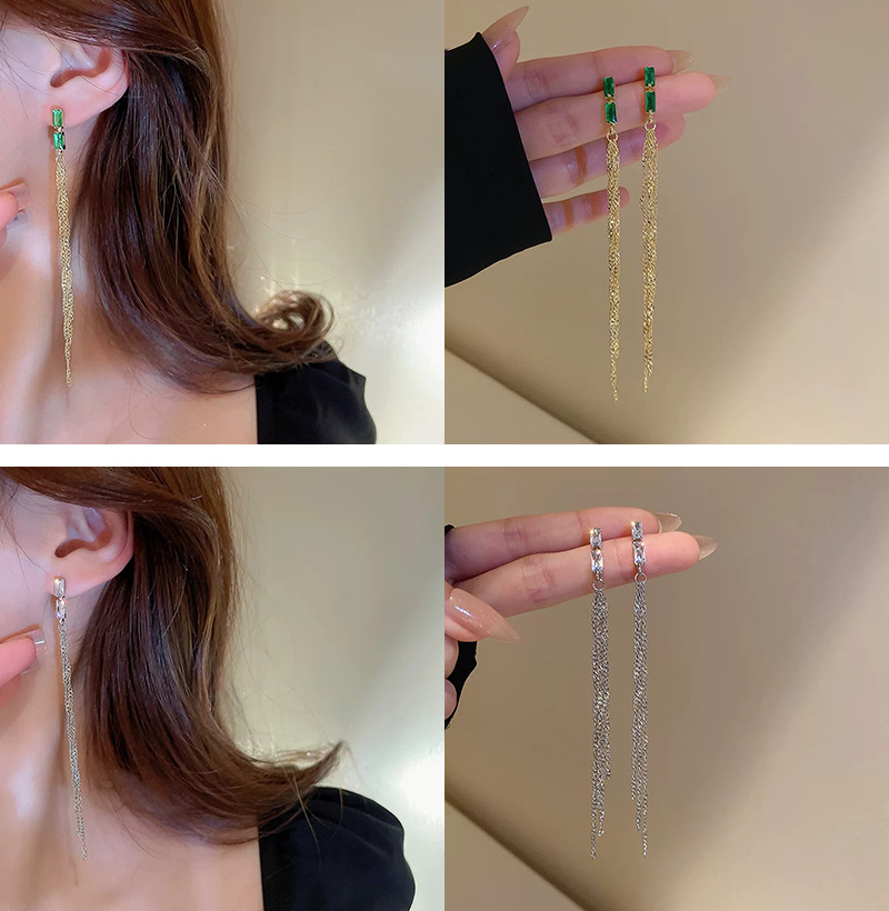 银针时尚水晶镶钻花朵流苏耳环个性设计感珍珠耳钉小众气质耳饰女-阿里巴巴