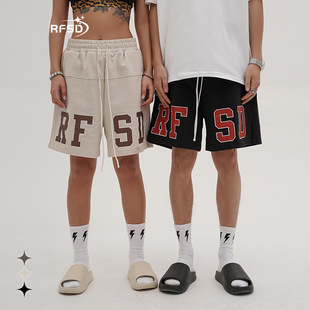 RFSD男装|2023夏季新品420g重磅潮牌短裤宽松运动休闲印花短裤男-阿里巴巴