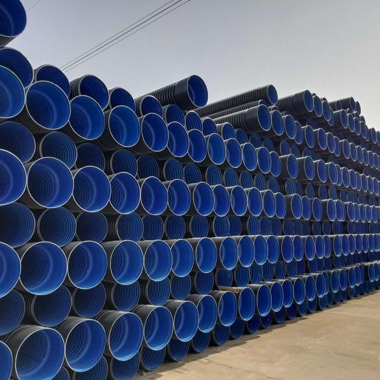 hdpe双壁波纹管DN300/400/500/800污水管600螺纹管雨水排放专用-阿里巴巴