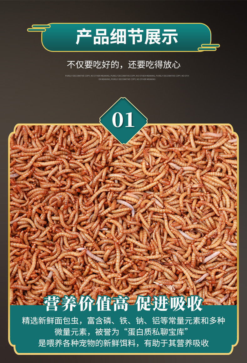面包虫活体 黄粉虫活虫 金龙鱼蝎子芦丁鸡画眉鸟石蛙饲料-阿里巴巴