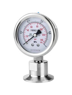 隔膜压力表YTP-60BF快装卫生型卡箍式全不锈钢耐震膜片卡盘50.5MM-阿里巴巴