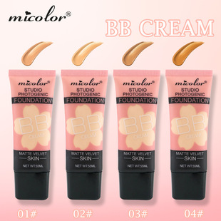 跨境热销MICOLOR樱花BB霜哑光持久自然控油防汗不脱妆粉底液-阿里巴巴