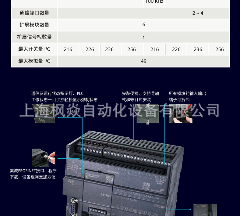 西门子SMART EM AM06模拟量输入/输出模块6ES7288-3AM06-0AA0-阿里巴巴