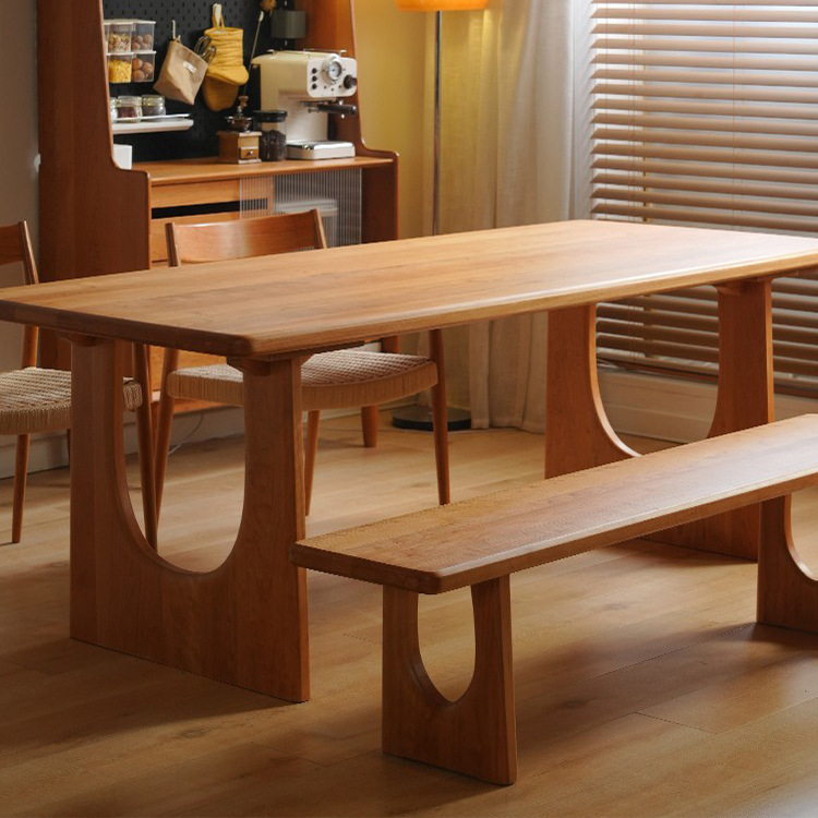 Nordic Solid Wood Dining Table and Chair Combination Home Living Room ...