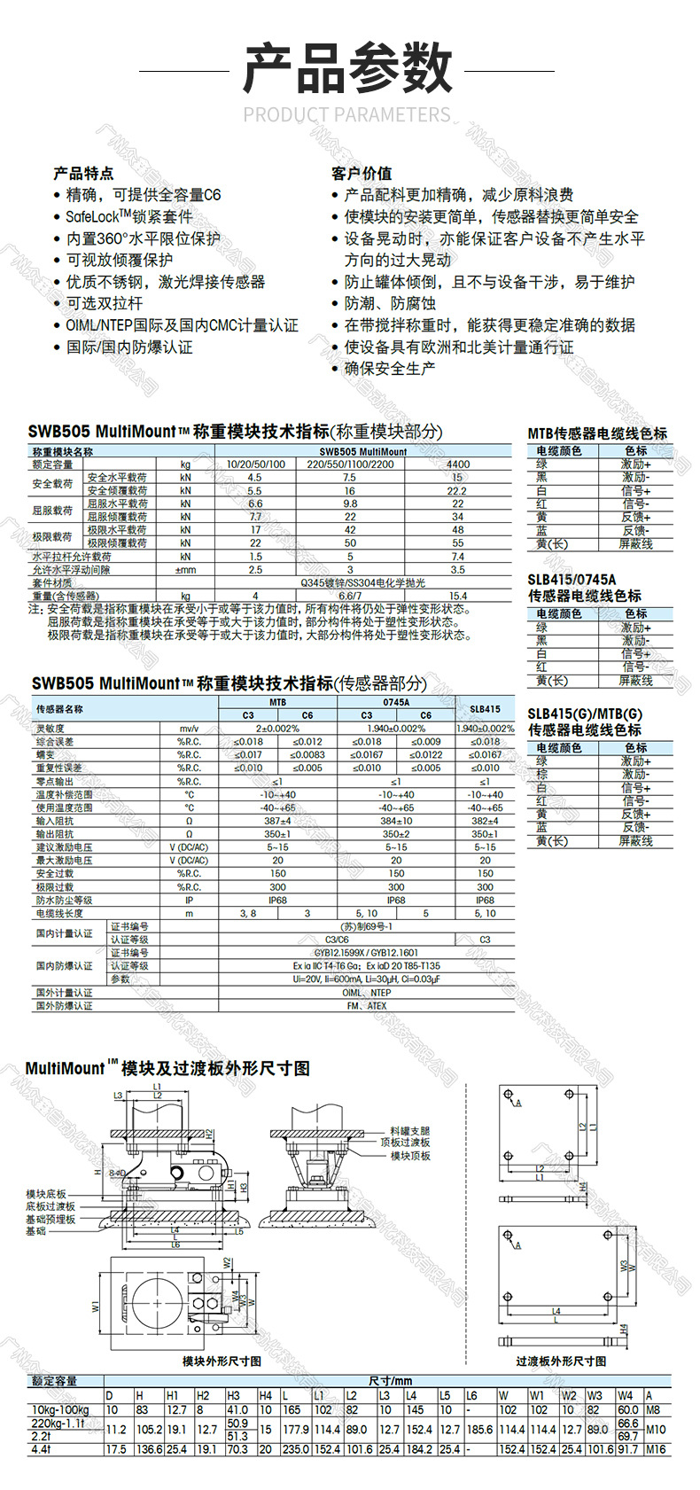 托利多SWB505 MM SS 50kg/550kg/4400kg称重模块 适用储罐,配料罐-阿里巴巴