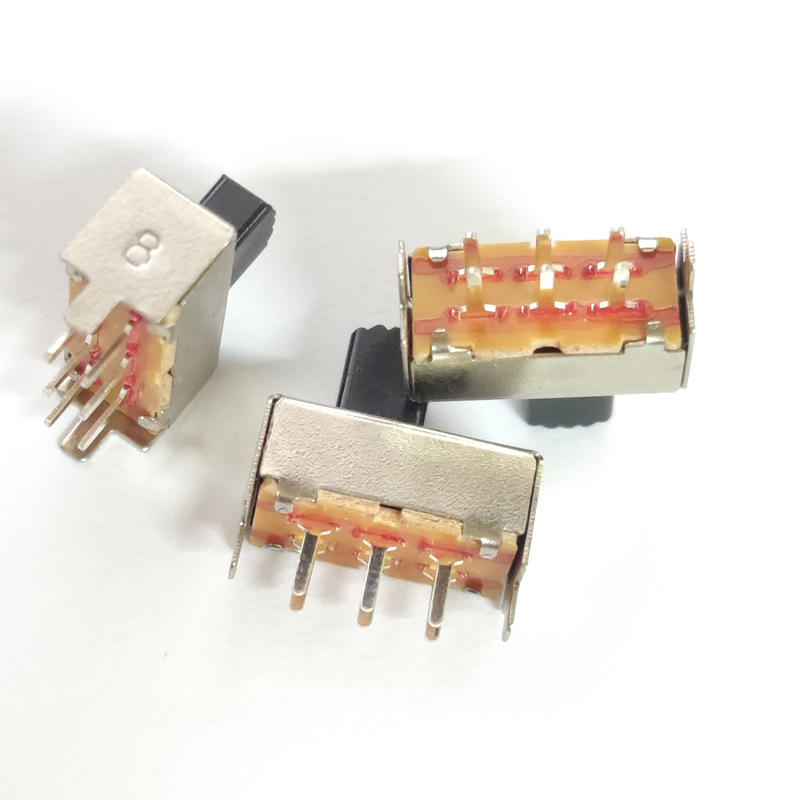 SS-22F06立式两档滑动开关 2P2T 两档6脚拨动开关-阿里巴巴