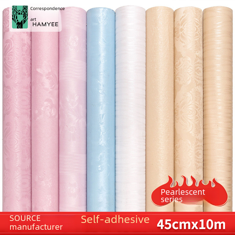Factory Direct Selling Wallpaper Pure Color Self -sticking Wall ...