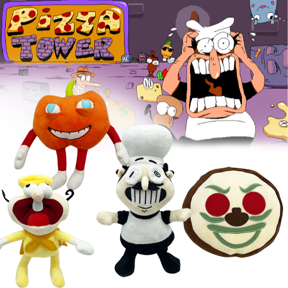 现货跨境新品Pizza Tower Peppino Plush Doll 卡通周边毛绒公仔-阿里巴巴