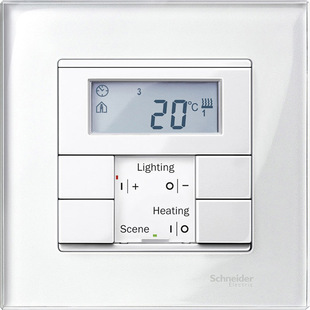 MTN6212-0419白色M系列4键LCD温控面板智能照明空调窗帘场景面板-阿里巴巴