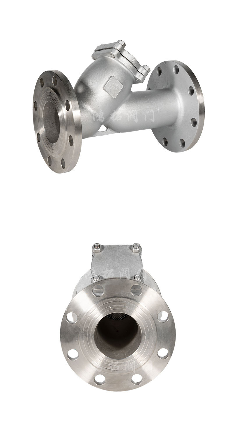 304/316不锈钢Y型法兰过滤器GL41W-16P工业管道过滤器DN80 100-阿里巴巴