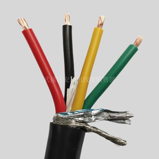 国标纯铜RVVP4*0.75屏蔽线 电梯通话线 三方 五方电梯通话线-阿里巴巴