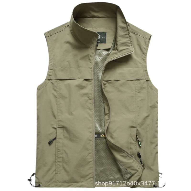 Vest Men's Outdoor Waistcoat Casual Spring and Autumn Thin Photography ...