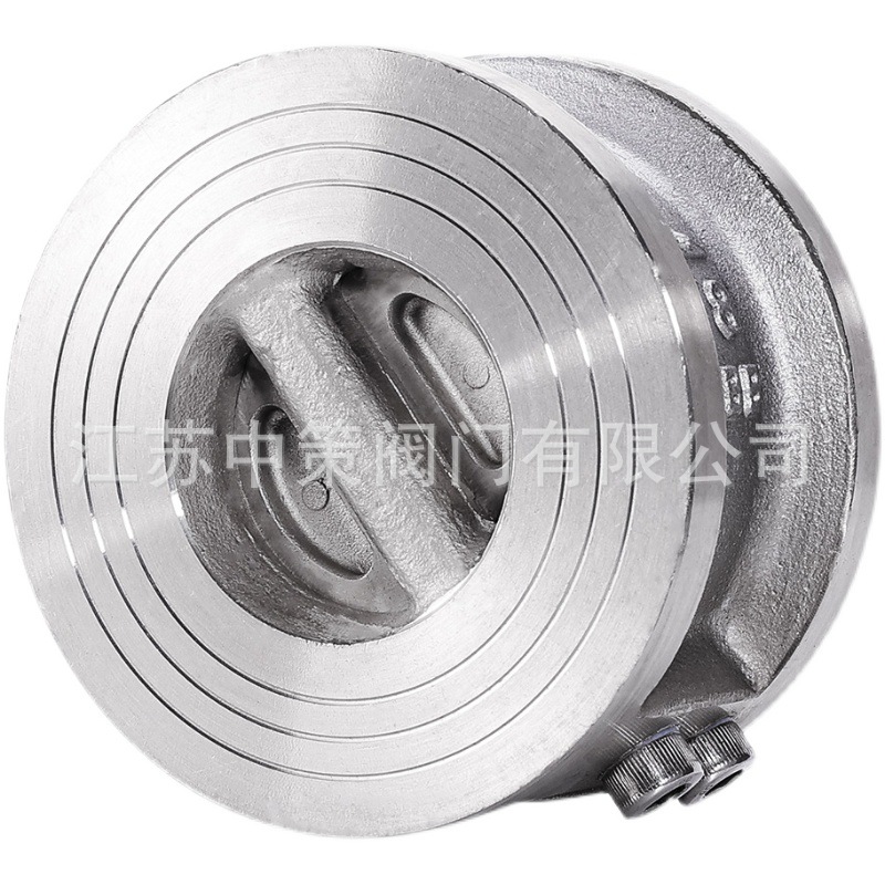 碟形止回阀H76H/H76X-16C对夹式碟型双瓣止回阀单向阀DN40 150-阿里巴巴