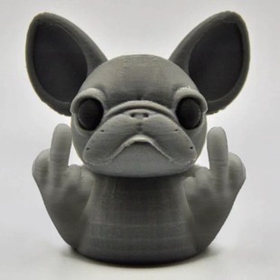跨境爆款Middle Finger French Bulldog Duck中指法国斗牛犬鸭子-阿里巴巴