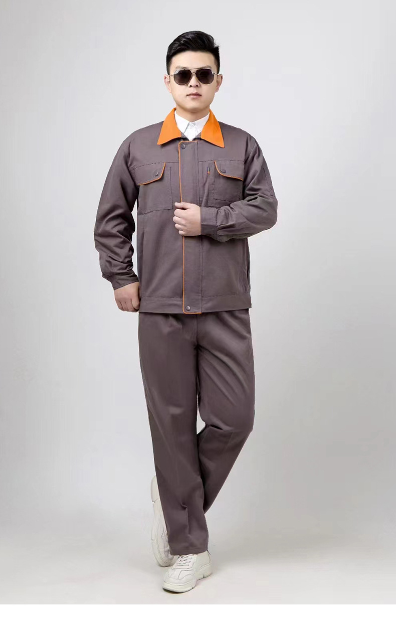 春秋款劳保工作服涤棉磨毛帆布套装工厂车间工服汽修厂服劳保工装-阿里巴巴