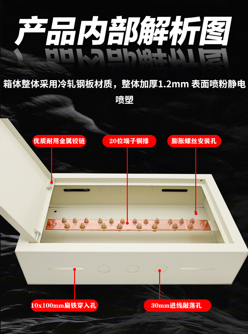 meb明装总等电位联结端子箱大号总等电位箱500*300地下室等电位箱-阿里巴巴