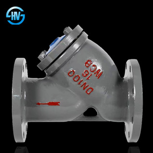 华光耐腐蚀F46衬氟过滤筒除污器GL41H-16C碳钢法兰Y型过滤器DN150-阿里巴巴