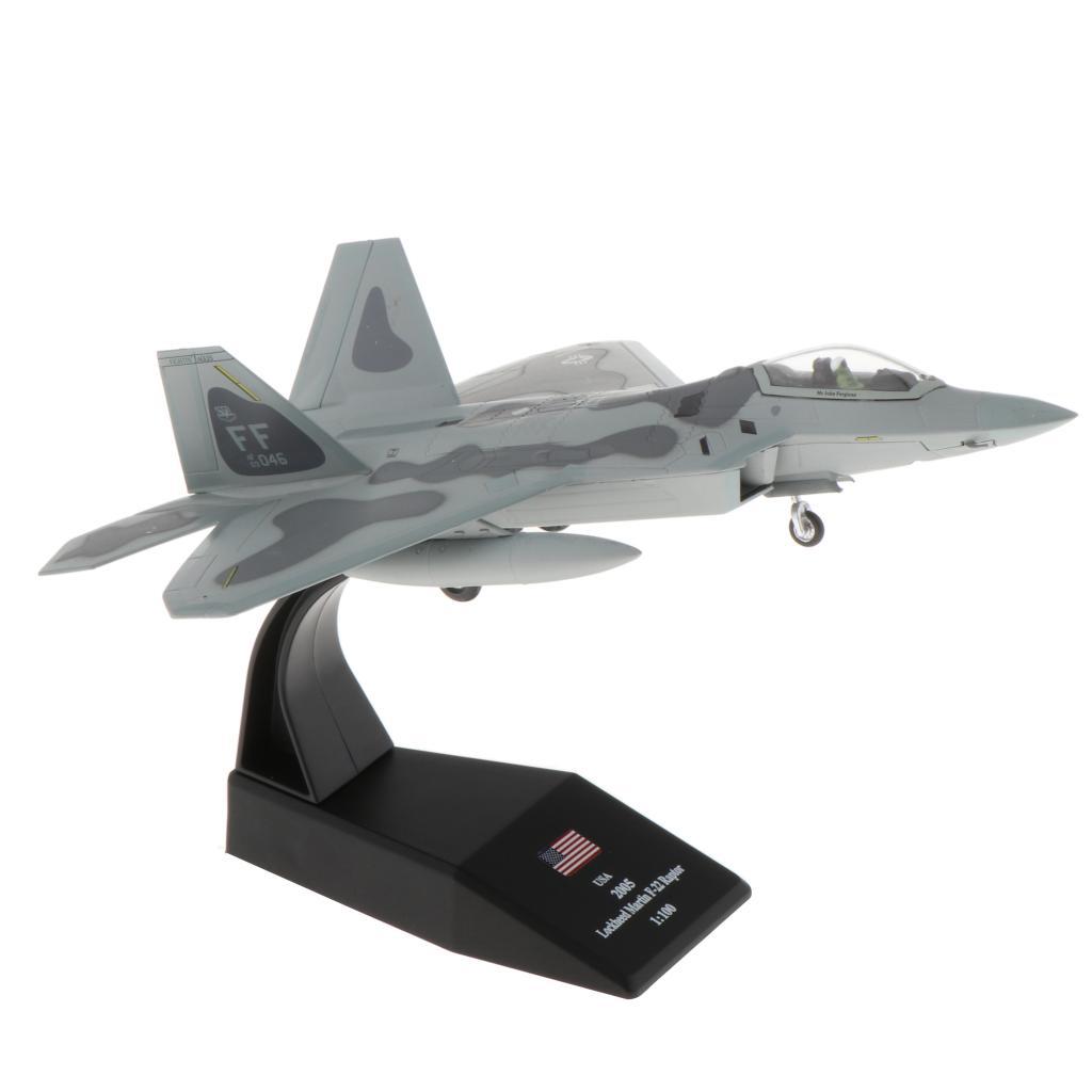 1:100 Scale American F-22 Fighter Raptor Airplane Model-阿里巴巴