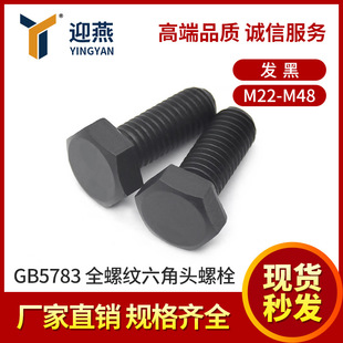 21年老店销量过亿 发黑GB5783全螺纹六角头螺栓8.8级M22-M48-阿里巴巴