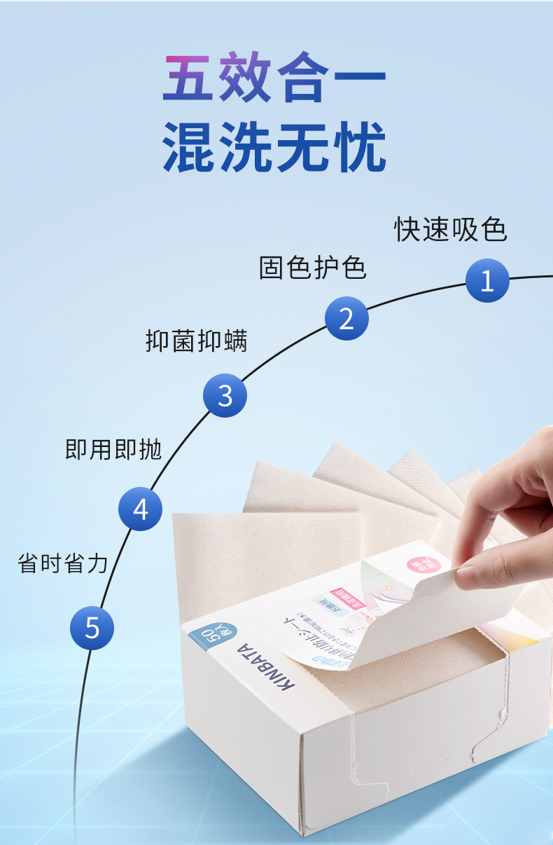 吸色片日本KINBATA防串色衣物手洗机洗混洗洗衣衣服防染色吸色片-阿里巴巴