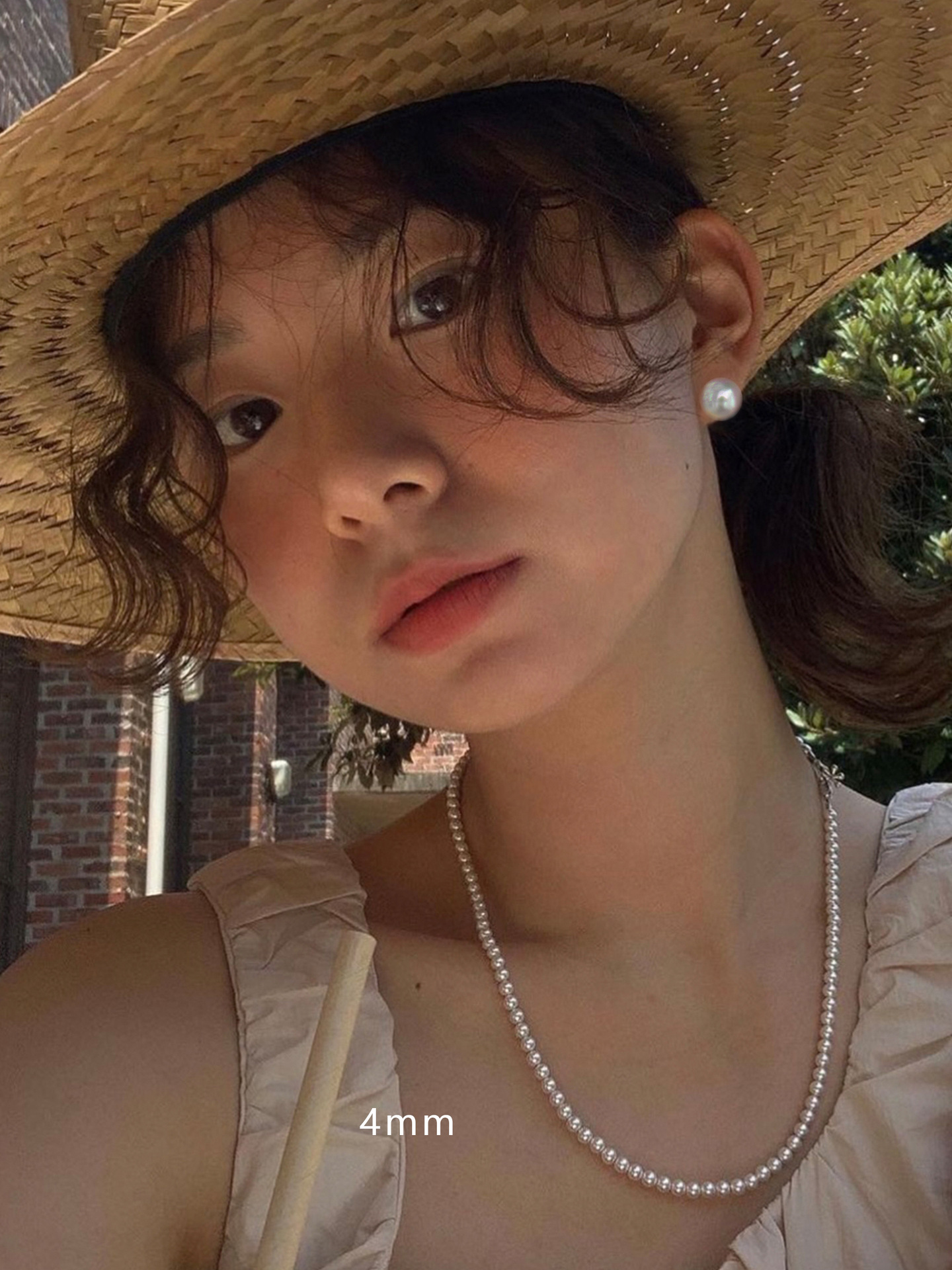 s925纯银ins博主fever同款珍珠项链女法式复古高级感仿珍珠锁骨链-阿里巴巴