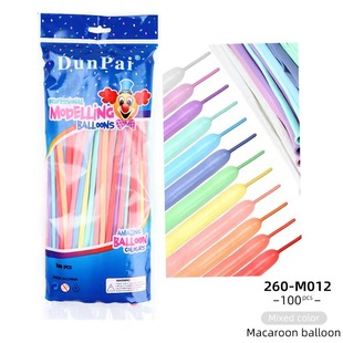 dunpai盾牌魔术气球260珠光马卡龙金属色儿童玩具编织长条气球-阿里巴巴