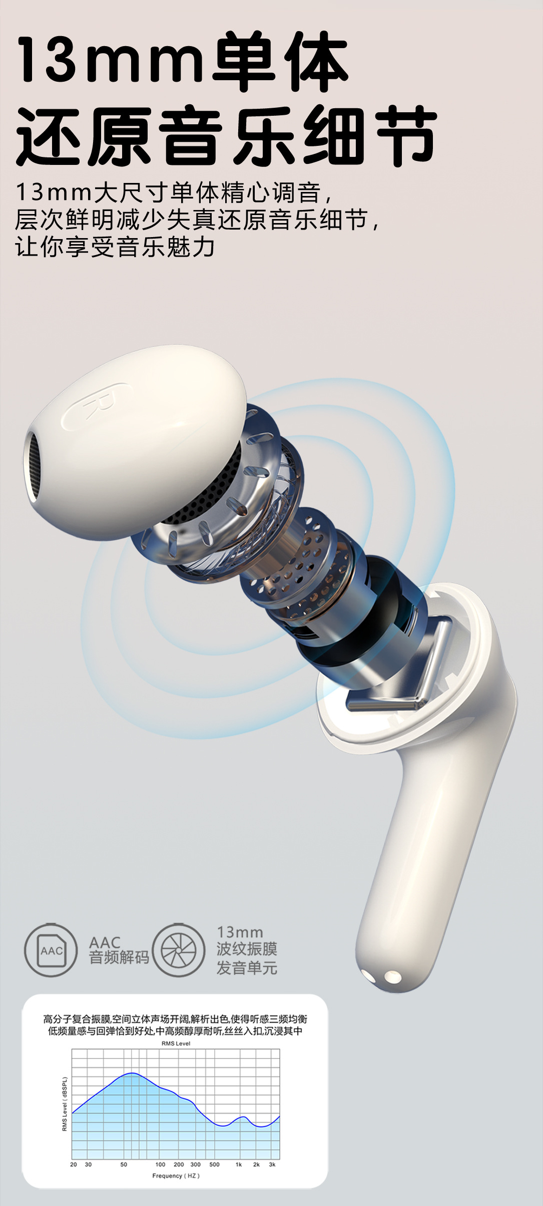 AI智能同声翻译跨境JS59私模TWS无线双耳触控皮纹立体声5.3蓝牙耳-阿里巴巴