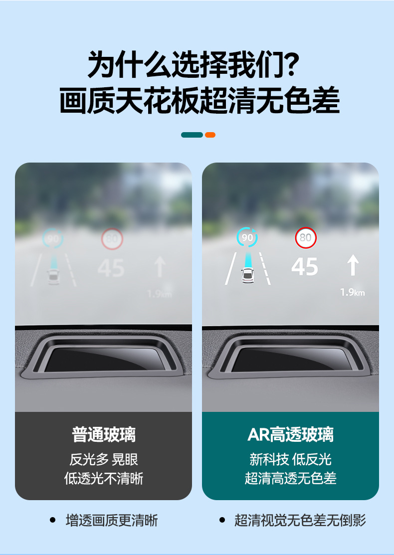 适用19-21款蔚来ES8/ES6/EC6抬头显示保护罩防尘罩HUD仪表防尘盖-阿里巴巴