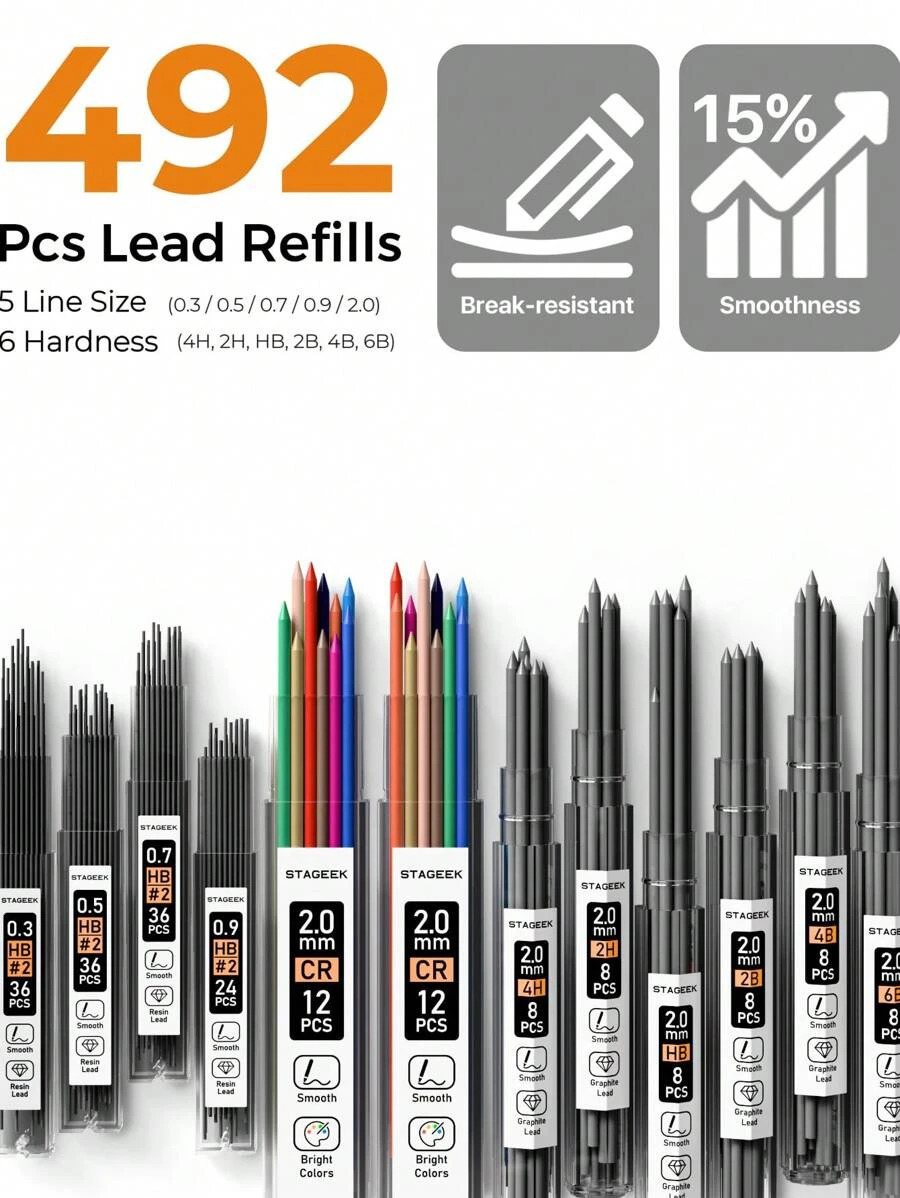 跨境外贸款Pencil Set Drafting Pencil 0 5 0 7 0 9MM 3PCS 20MM-阿里巴巴