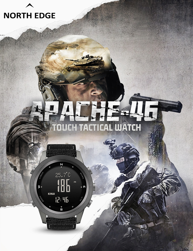Digital Watch Sports Waterproof Altimeter Barometer Compass-阿里巴巴