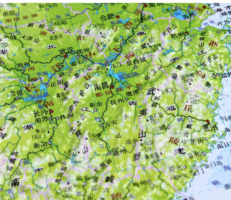 2021新版中国世界3D凹凸立体地理地形地图中小学地理学习地图-阿里巴巴