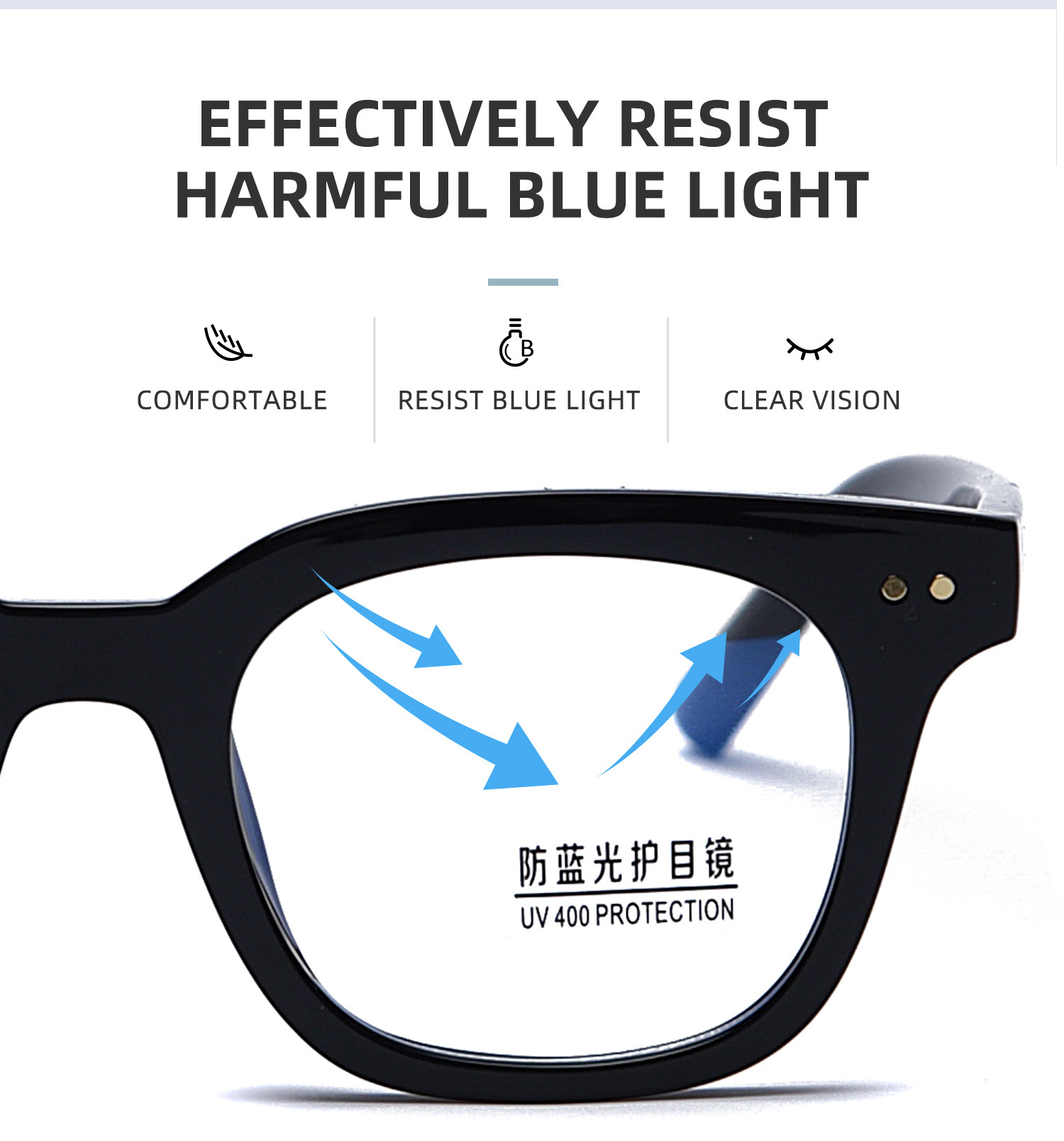 K8009-1 2021新款眼镜框女tr90防蓝光平光眼镜男米钉方框可配近视-阿里巴巴