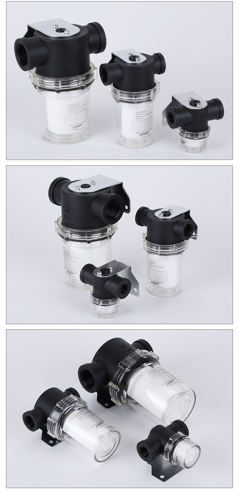 AIRBESTZFB10真空过滤器ABF15发生器20B20FE25滤芯40配件高精度-阿里巴巴