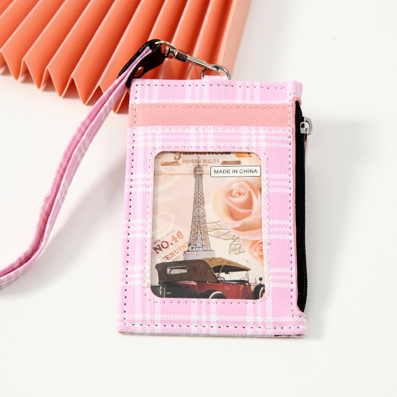 Supply Korean Leather Printed Card Holder Pu Access Card Cover Student ...