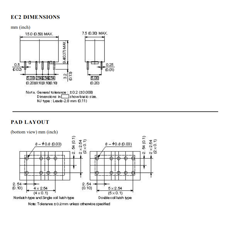 EC2-12NU EC2-5NU二组转换2A 8脚代替G6S TX2 NEC/NEXEM继电器-阿里巴巴