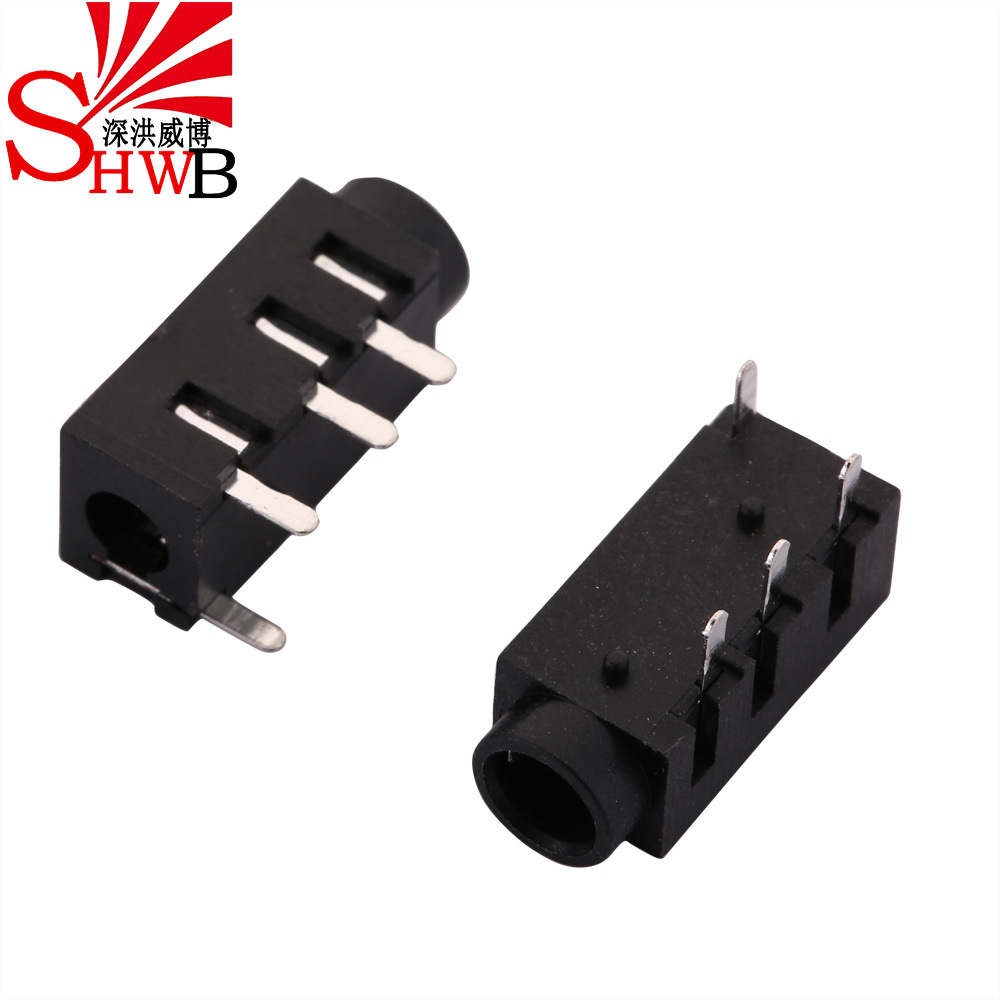 厂家直销3.5耳机音频插座 蓝牙小音响耳机插头母座 4脚直插pj320a-阿里巴巴