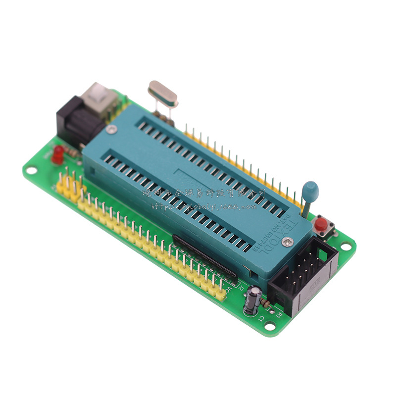 40P锁紧 stc51单片机系统板/开发板支持AT89C51/S52 STC89C52-阿里巴巴