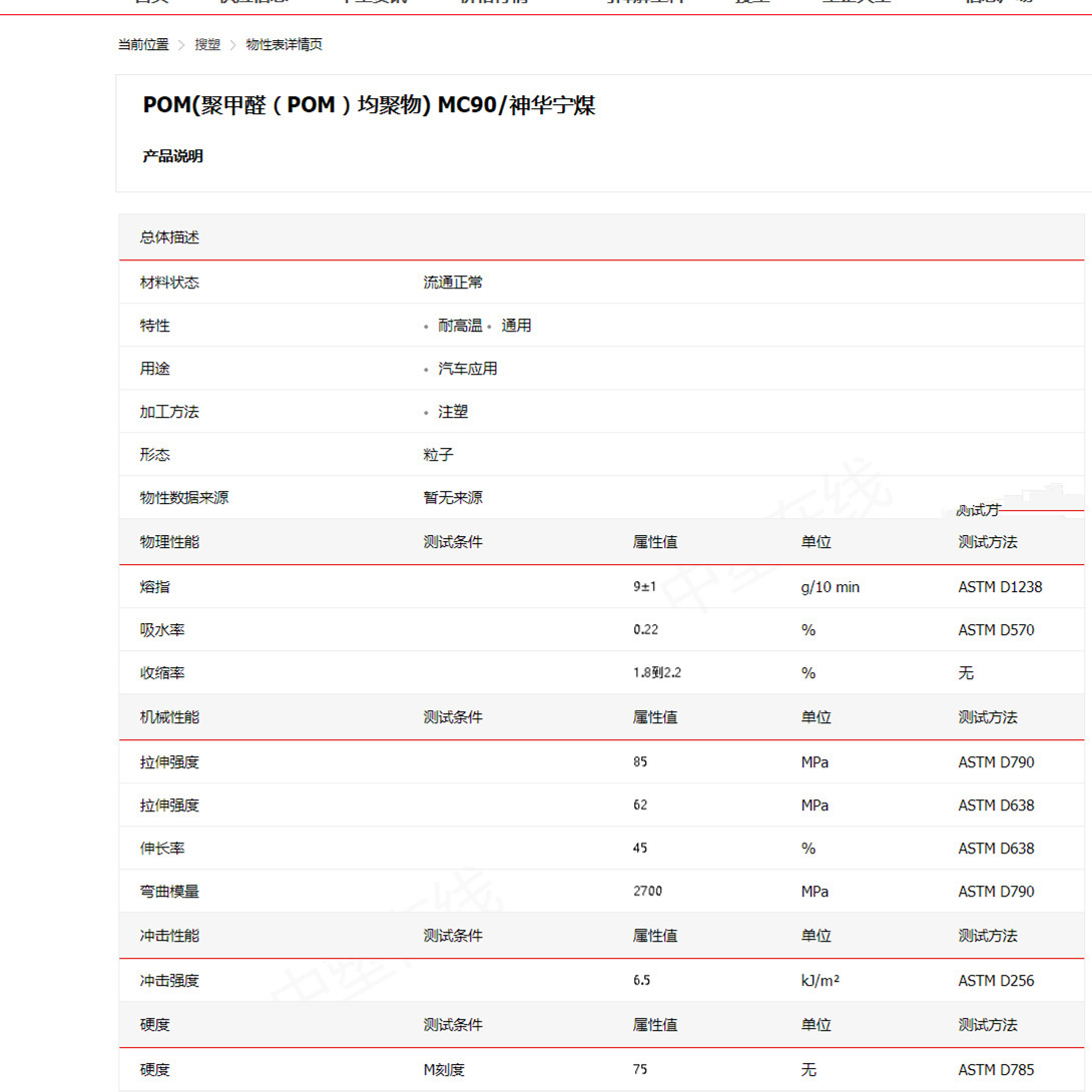 POM MC90/神华宁煤耐温180度汽车部件家电运动器材电动工具注塑-阿里巴巴