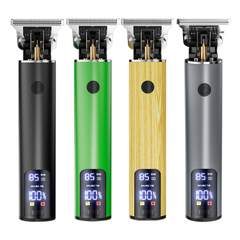 Cross-border new hair clipper oil head large screen digital display ...