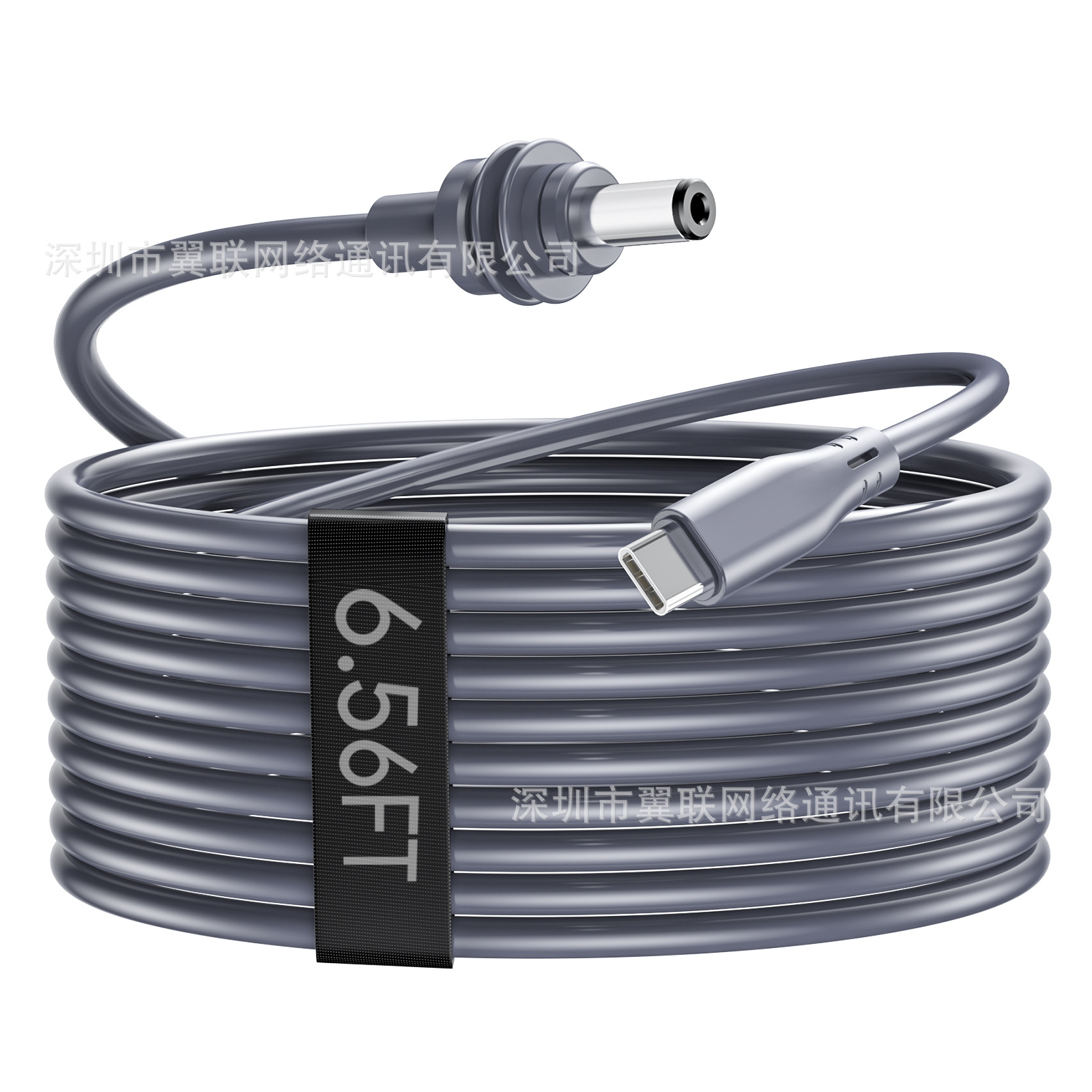 跨境热销Mini USB-C to DC Power cable type-c 电线电源2/3/5M-阿里巴巴